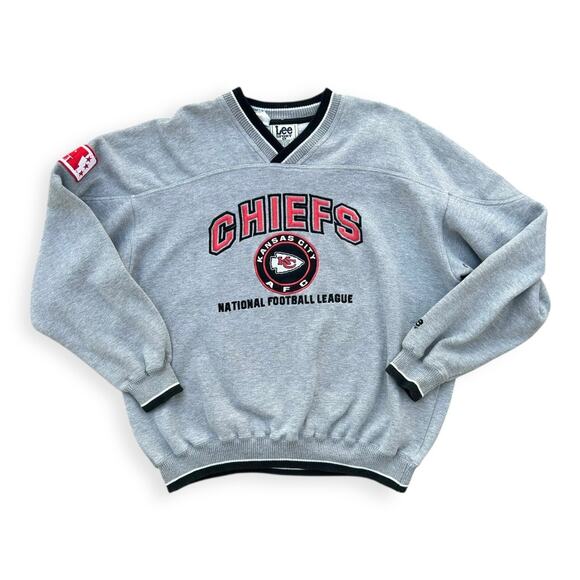 Lee | Shirts | Vintage 9s Nfl Kansas City Chiefs Embroidered Sweatshirt ...